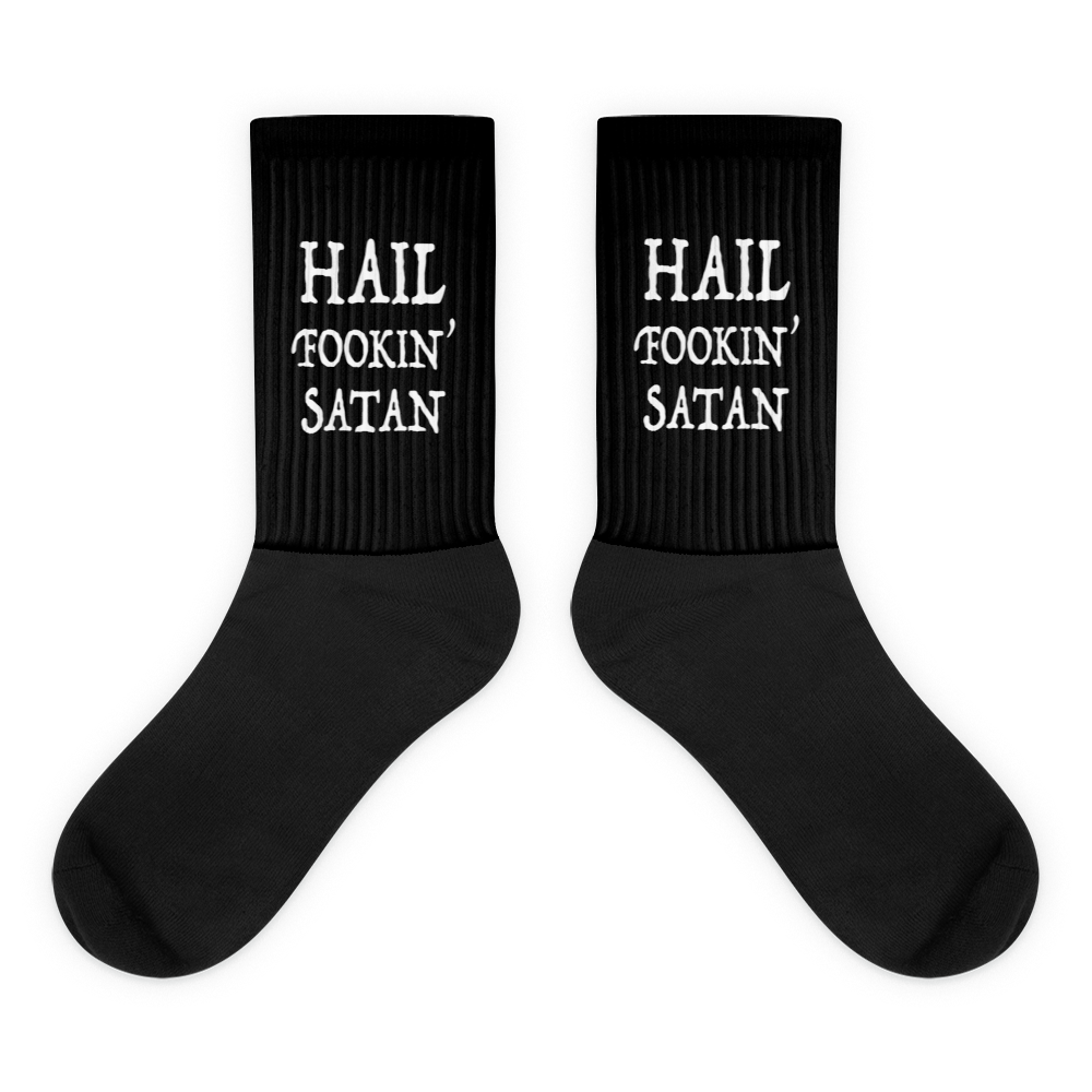 Hail Fookin' Satan Socks – Belial Clothing Co.