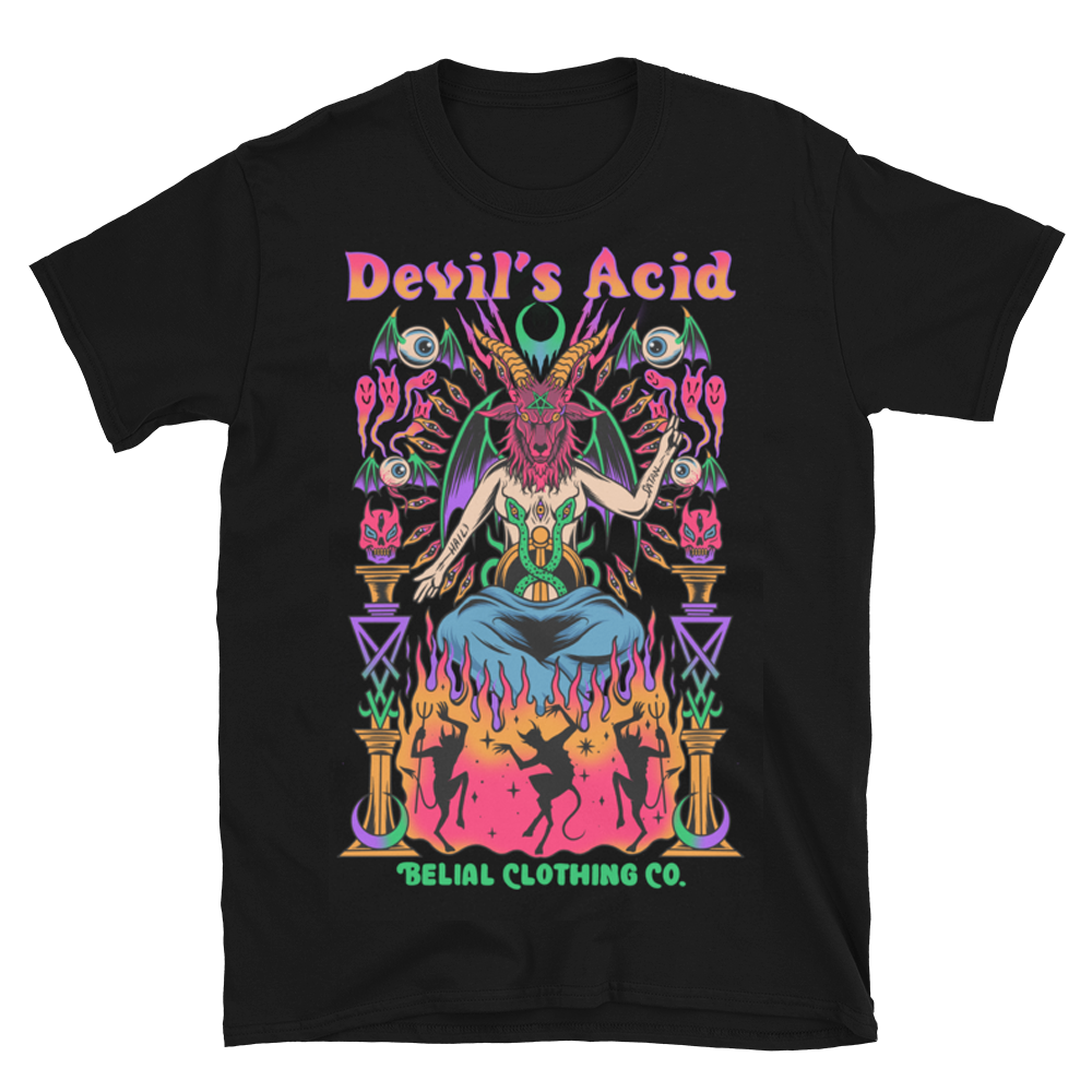 Devil's Acid Short-Sleeve Unisex T-Shirt – Belial Clothing Co.